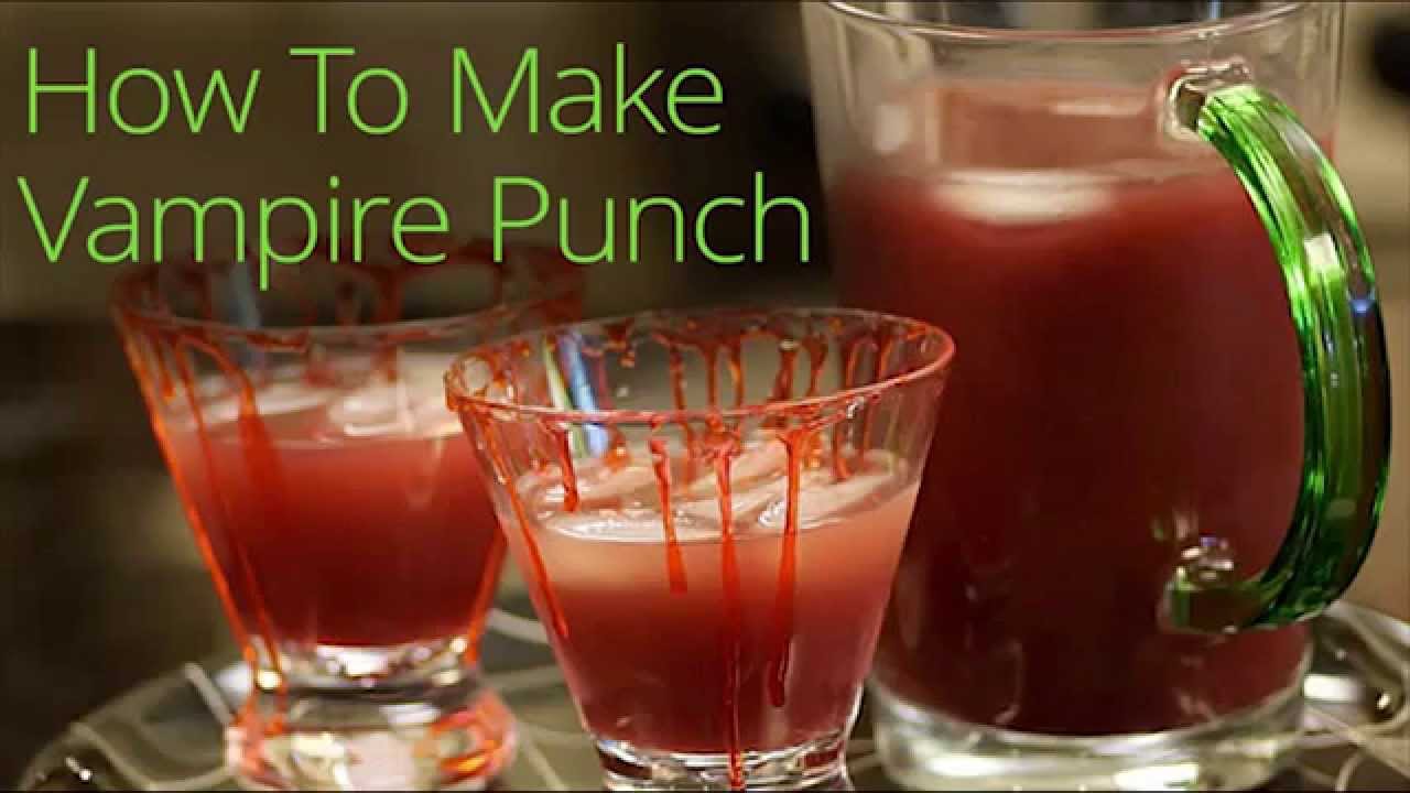 Halloween Vampire Punch Recipe - YouTube
