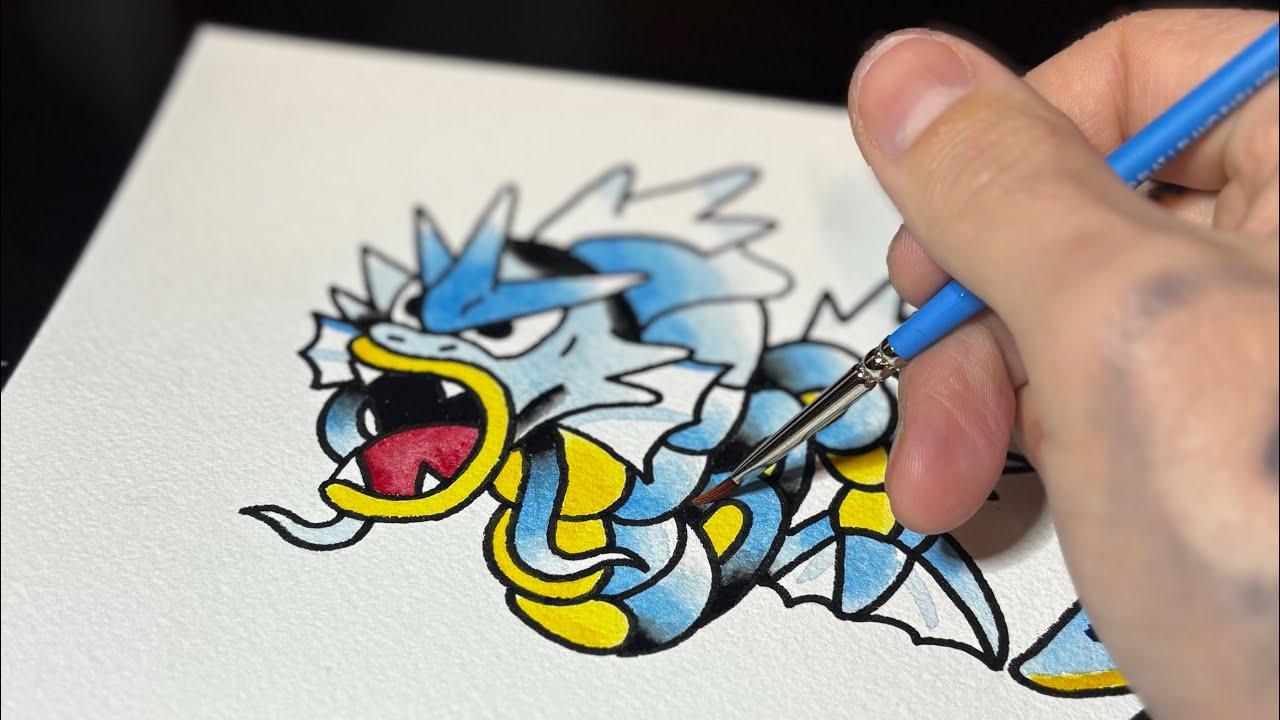 Pokémon watercolour painting - YouTube