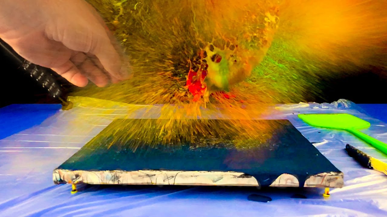Acrylic Paint BOOM - Balloon Pop Experiment #2 - YouTube