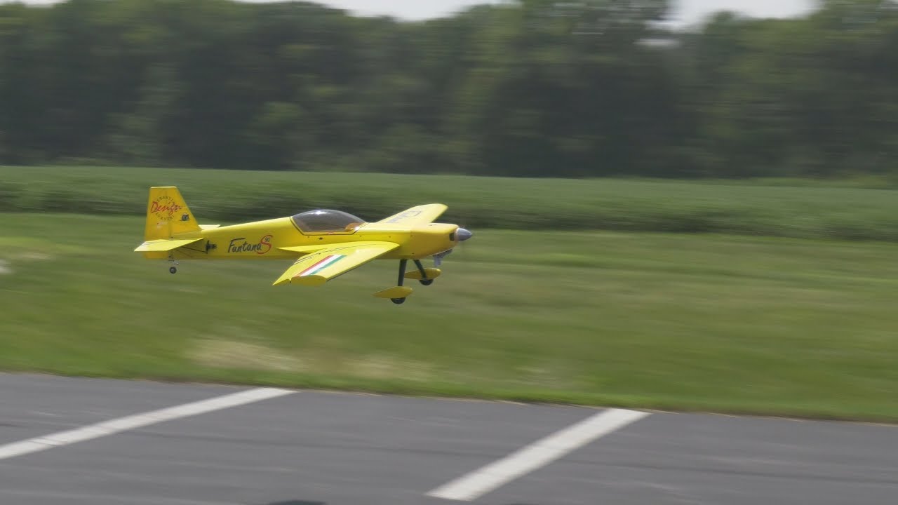 Funtana 90 With DLE 20cc First Flight - YouTube