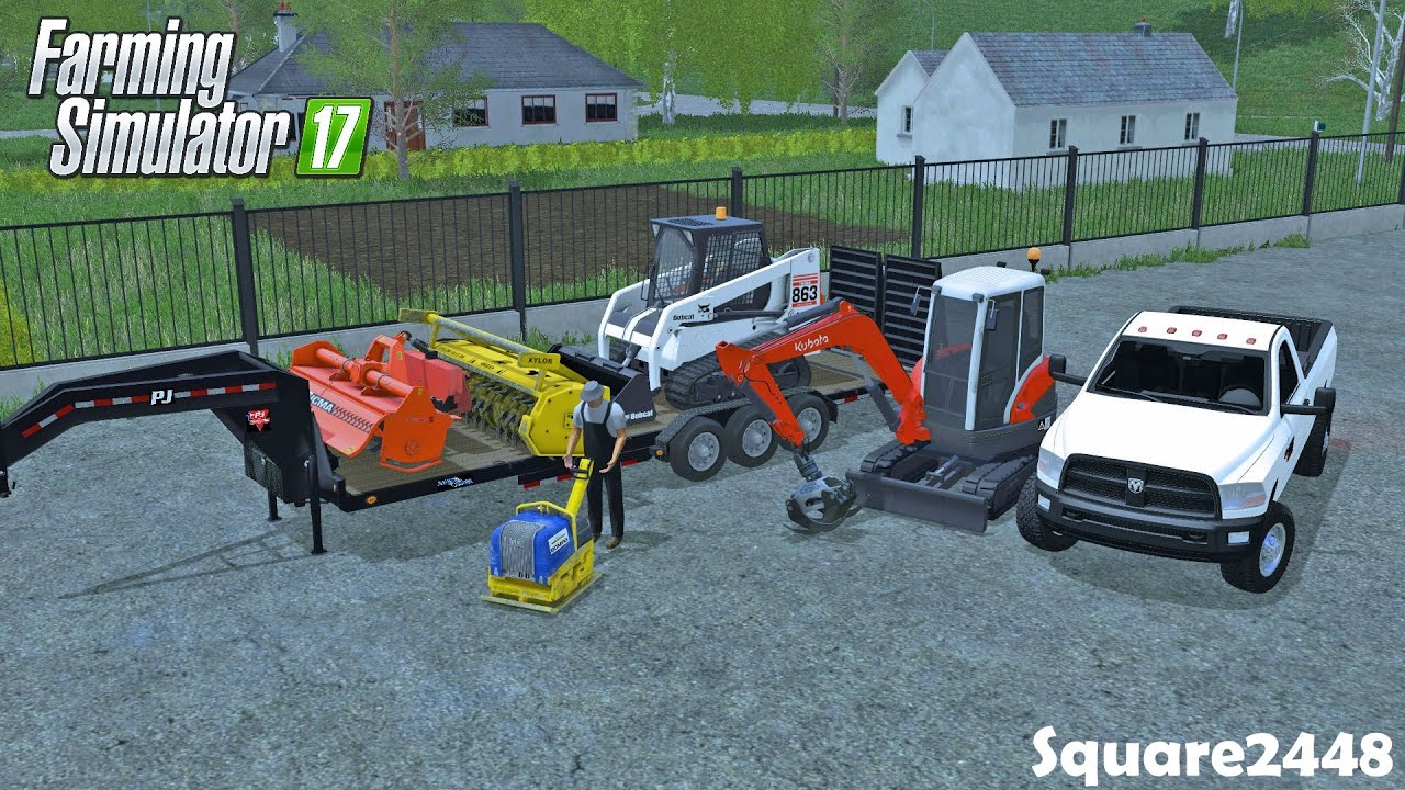 Throwback! | Building Concrete Patio | Bobcat 863 | Kubota Mini ...