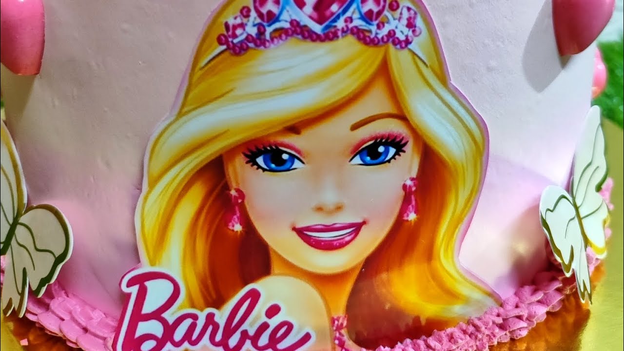 Barbie Doll Theme Cake Design | Wonderful Cake Simple & Beautiful 😍 ...