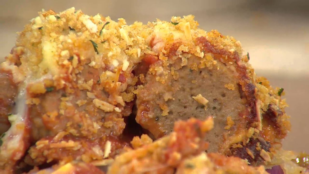 Jimmy the Baker (2) 2 lb. Meatball Pies with Carolyn Gracie - YouTube