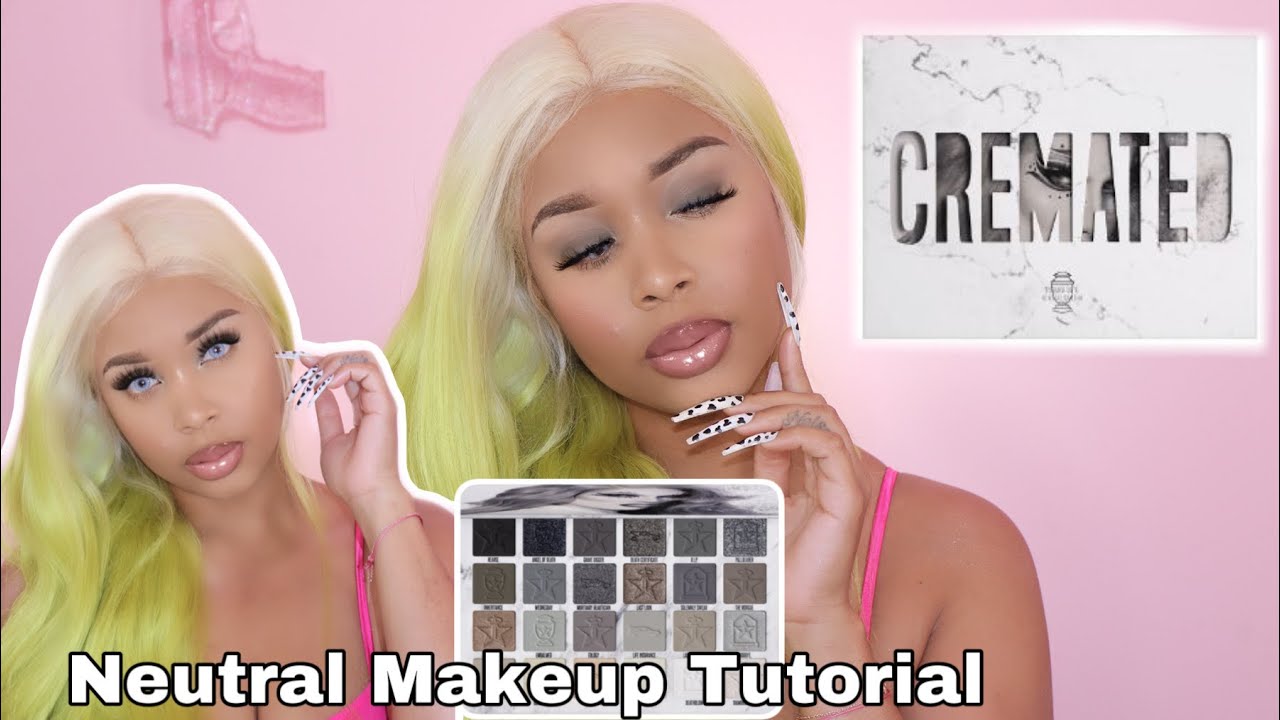 NEUTRAL EYESHADOW TUTORIAL JEFFREE STAR COSMETICS CREMATED PALETTE - YouTube