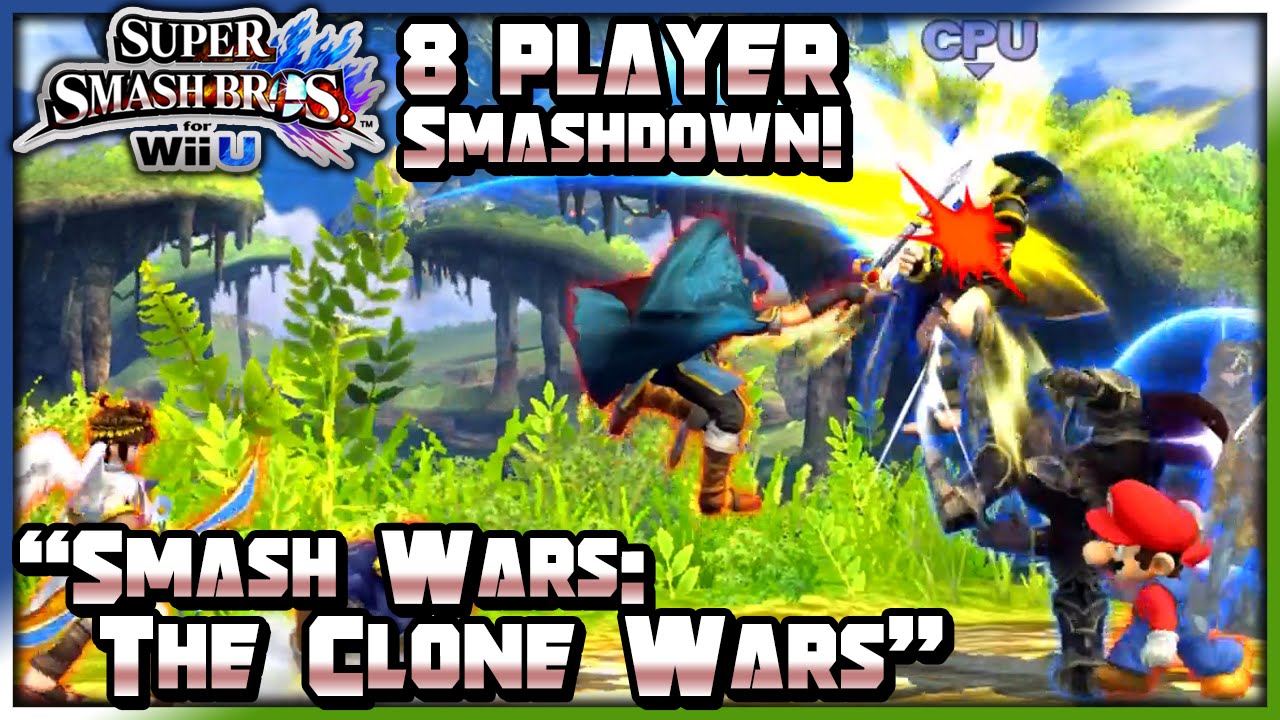 8-Player Smashdown (1080p60): The Clone Wars (Super Smash Bros. for Wii ...
