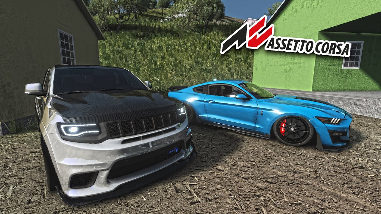 Assetto Corsa Jeep Grand Cherokee Trackhawk x Ford Mustang Shelby GT ...