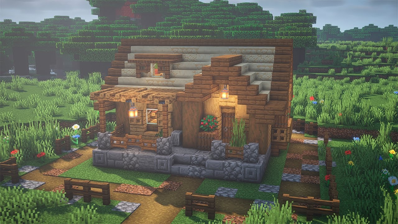 The Perfect Starter House to Start Your Minecraft World I Easy Tutorial ...