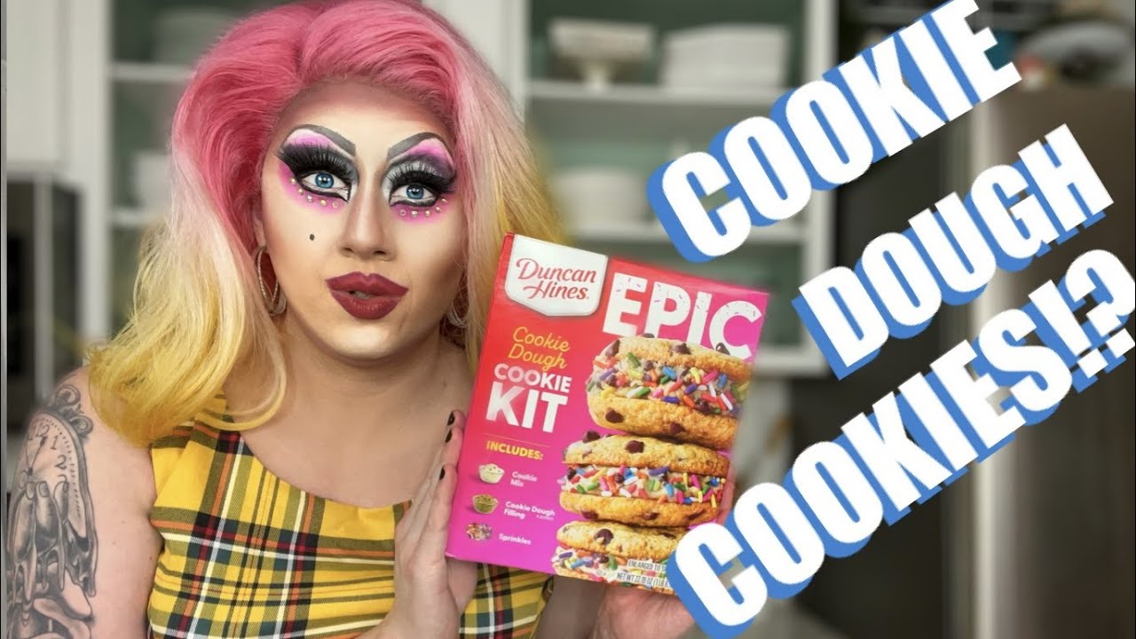 Drag Queen makes Cookie Dough Cookies - YouTube
