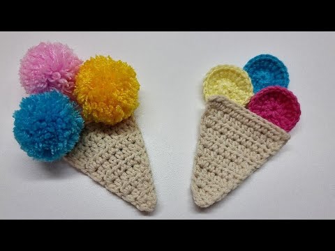 DONDURMA FİGÜRÜ ÖRGÜ DONDURMA ice cream knitting