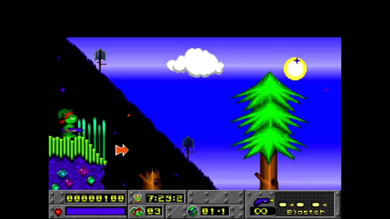 Let's Play: Jazz Jackrabbit - Episode 1: Turtle Terror - Planet 1 ...