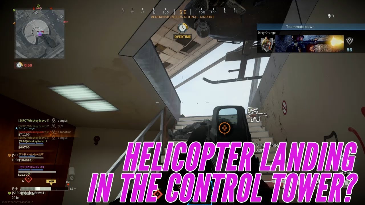 CALL OF DUTY WARZONE PLUNDER - HELICOPTER IN THE CONTROL TOWER? - YouTube