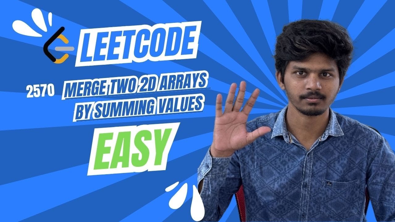 Merge Two 2d Arrays By Summing Values Leetcode 2570 Python Soumil 4035