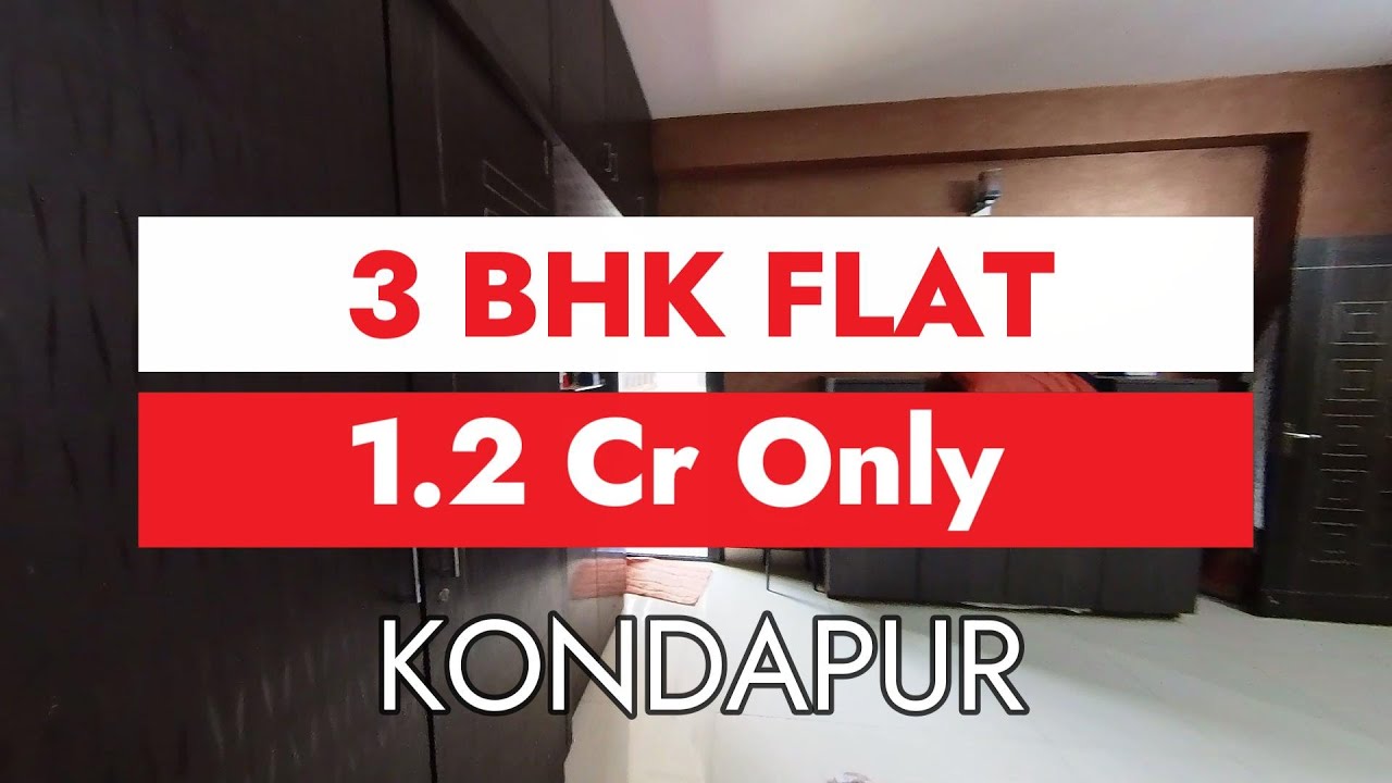 Spacious 3 BHK Flat (1740 Sft) at Maruthi Nivas, Kondapur | ₹1.2 Cr ...