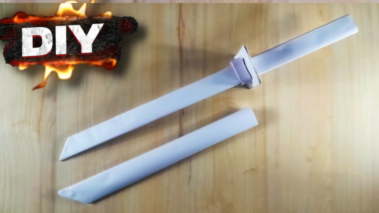 DIY- 🇯🇵 How to Make a Paper Samurai Sword 🇯🇵 😍 - YouTube