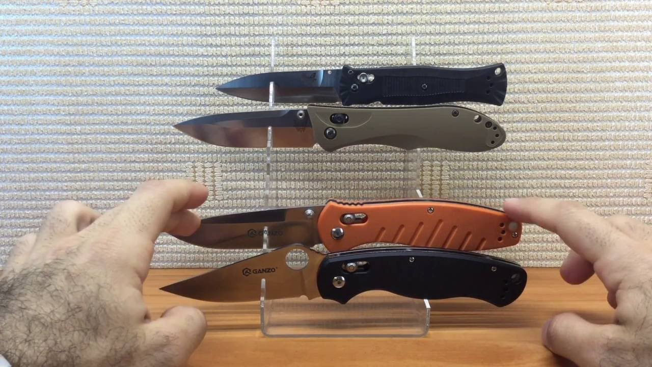 Axis Lock от Ganzo и от Benchmade - YouTube