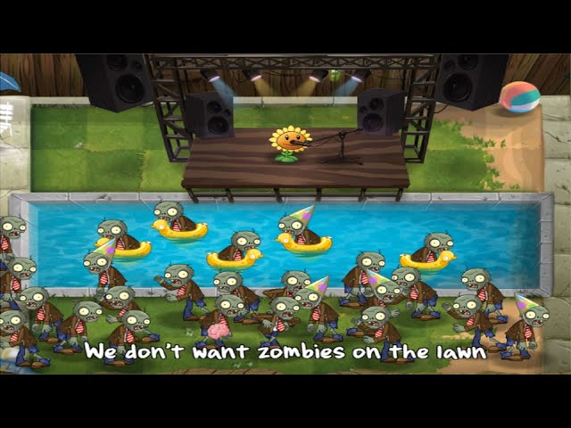 Plants Vs Zombies Part 26 Adventure Credits Zombies On Your Lawn
