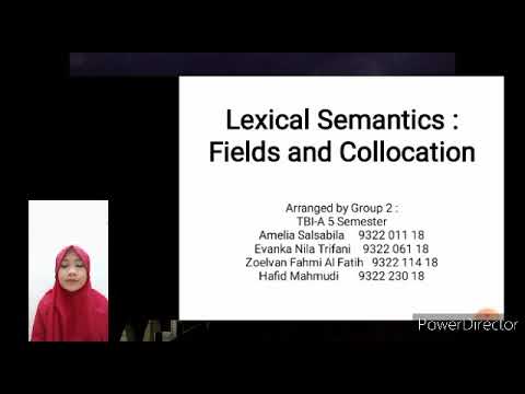 LEXICAL SEMANTICS: FIELDS AND COLLOCATION - YouTube