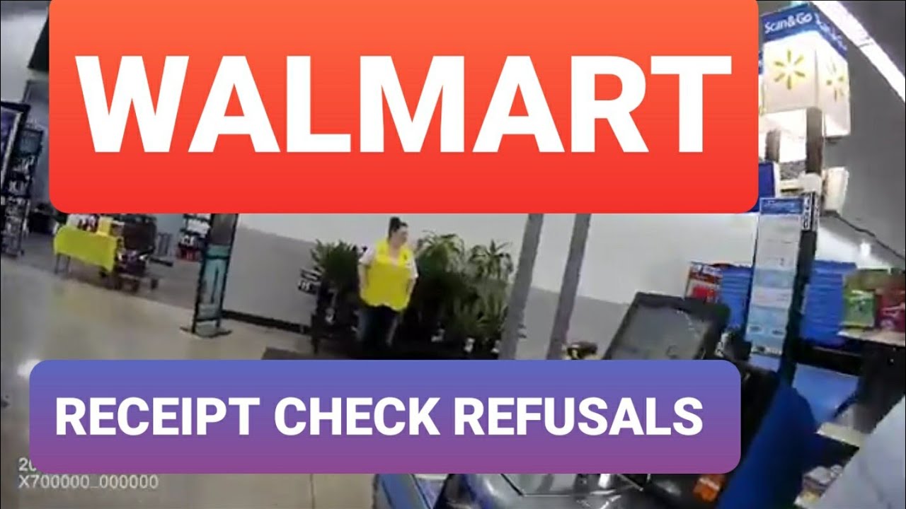 Wal-mart receipt check refusals - YouTube