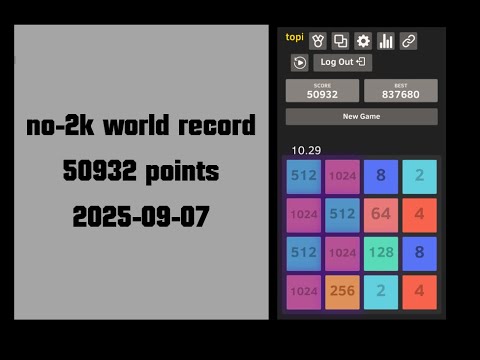 no-2k WORLD RECORD - 50932 points, full endgame - YouTube