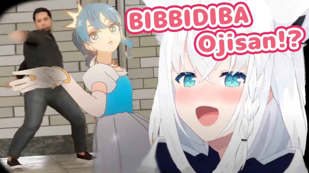 Fubuki's Reaction To This Dancing BIBBIDIBA Ojisan!! - YouTube