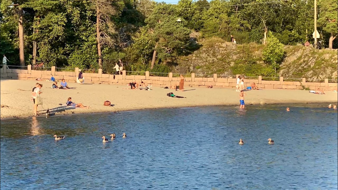 BEACH WALK OSLO NORWAY 🔥 HOT SUMMER #osloelsa67 - YouTube