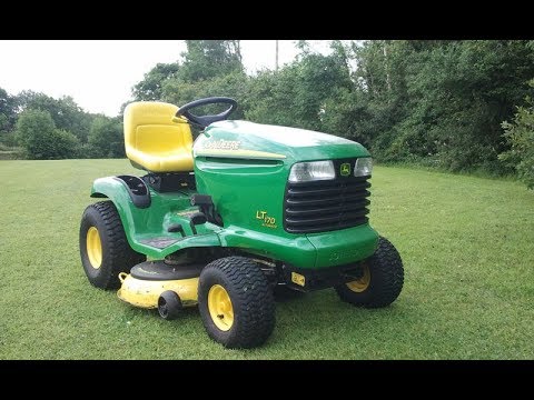 John Deere LT 170 Automatic Lawn Mower [Review] - YouTube