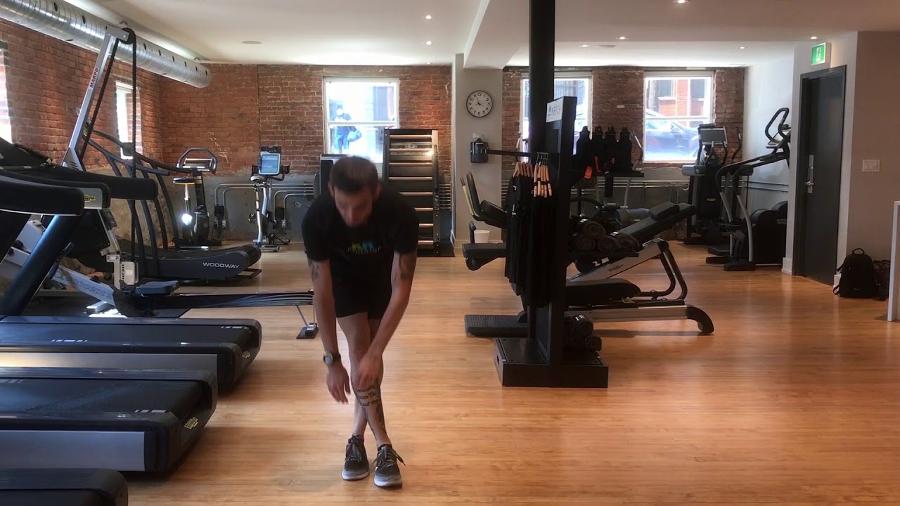 Lateral Hamstring Stretch - YouTube