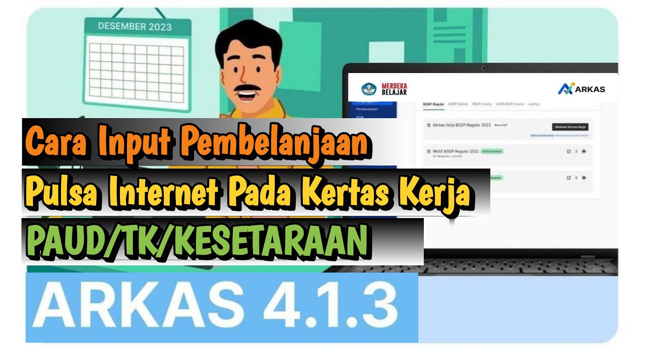 Cara Mudah Input Pembelanjaan Pulsa Internet Pada Kertas Kerja Arkas 4. ...