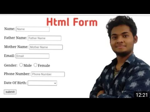html me form kaise banaye in hindi | how to make form in html @Ideaweb9 - YouTube