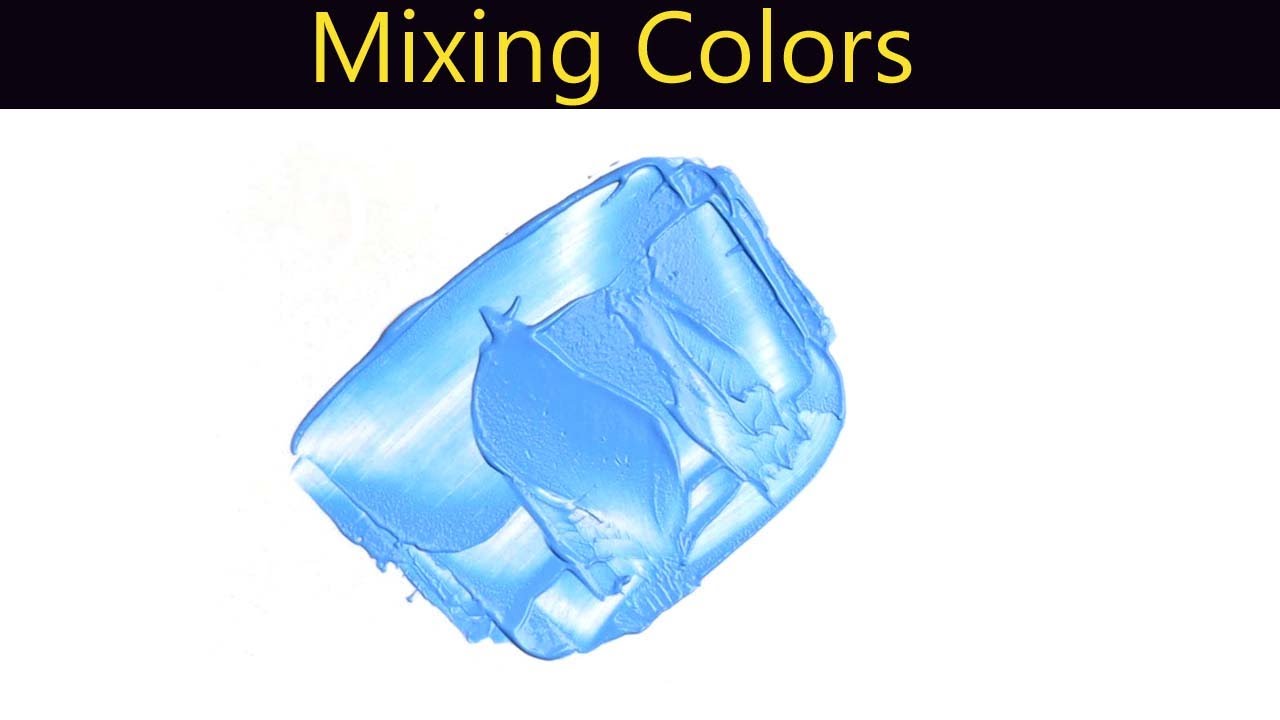 How To Make Lagoon Blue Color Paint - Mixing Colors - YouTube