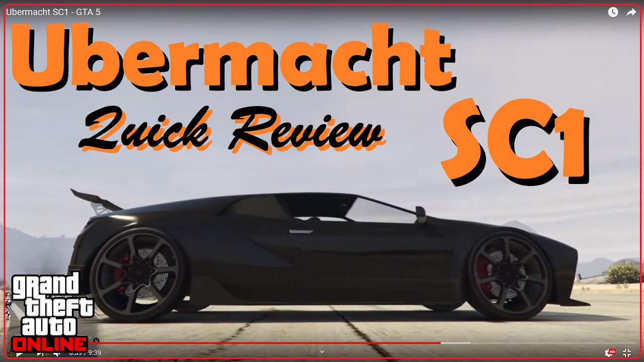 Ubermacht SC1 - Quick Review - GTA 5 - YouTube