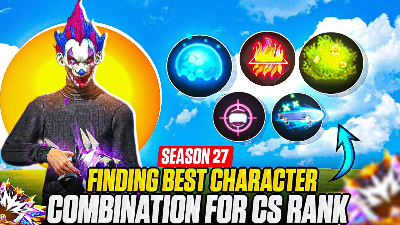 Finding Best CS Rank Character Combination 🔥 || CS Rank Grandmaster ...