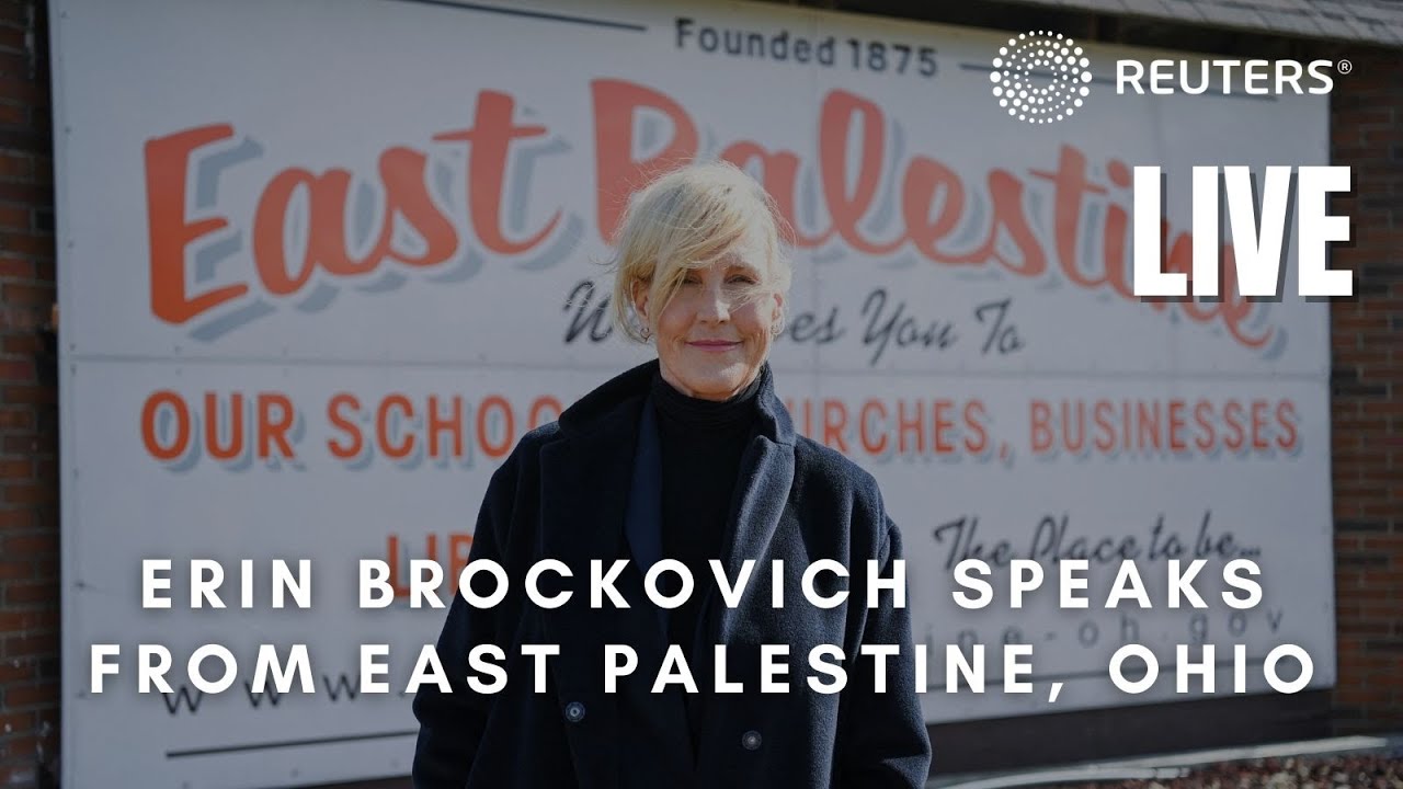 LIVE: Activist Erin Brockovich speaks in Ohio following train ...