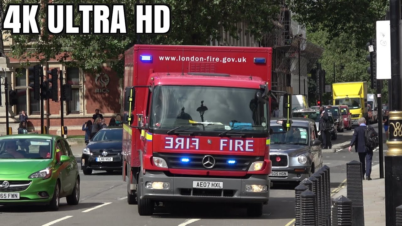 Fire truck responding - Operational Support Unit London Fire Brigade ...