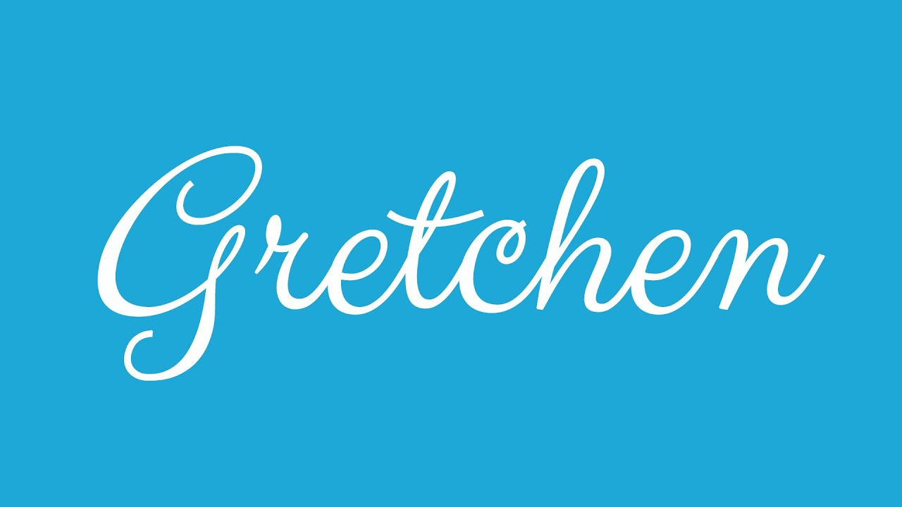Learn how to Sign the Name Gretchen Stylishly in Cursive Writing - YouTube