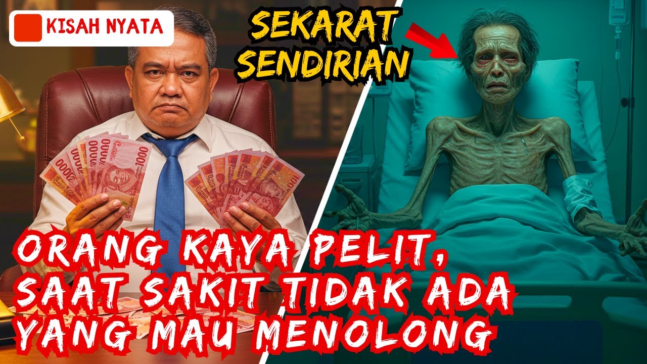 Orang Kaya TAPI Pelit, Saat Sakit Tidak Ada yang Mau Menolong - YouTube