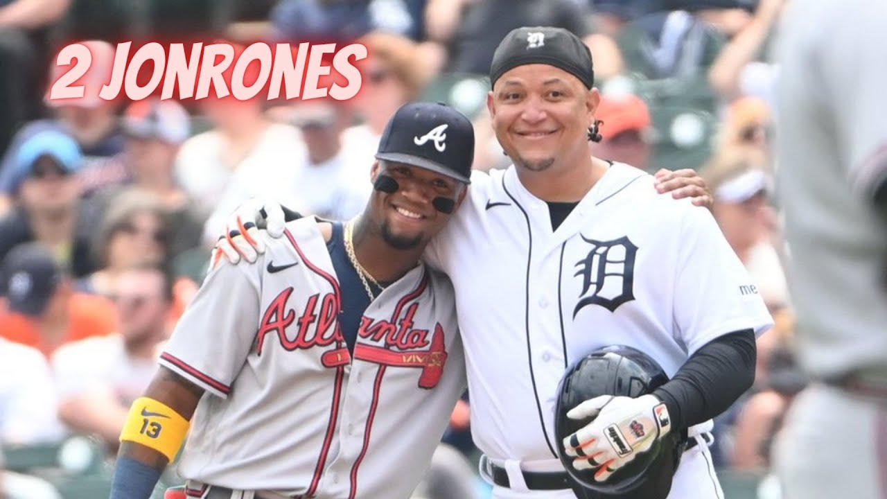 RONALD ACUÑA JR conecta 2 jonrones frente a MIGUEL CABRERA - YouTube