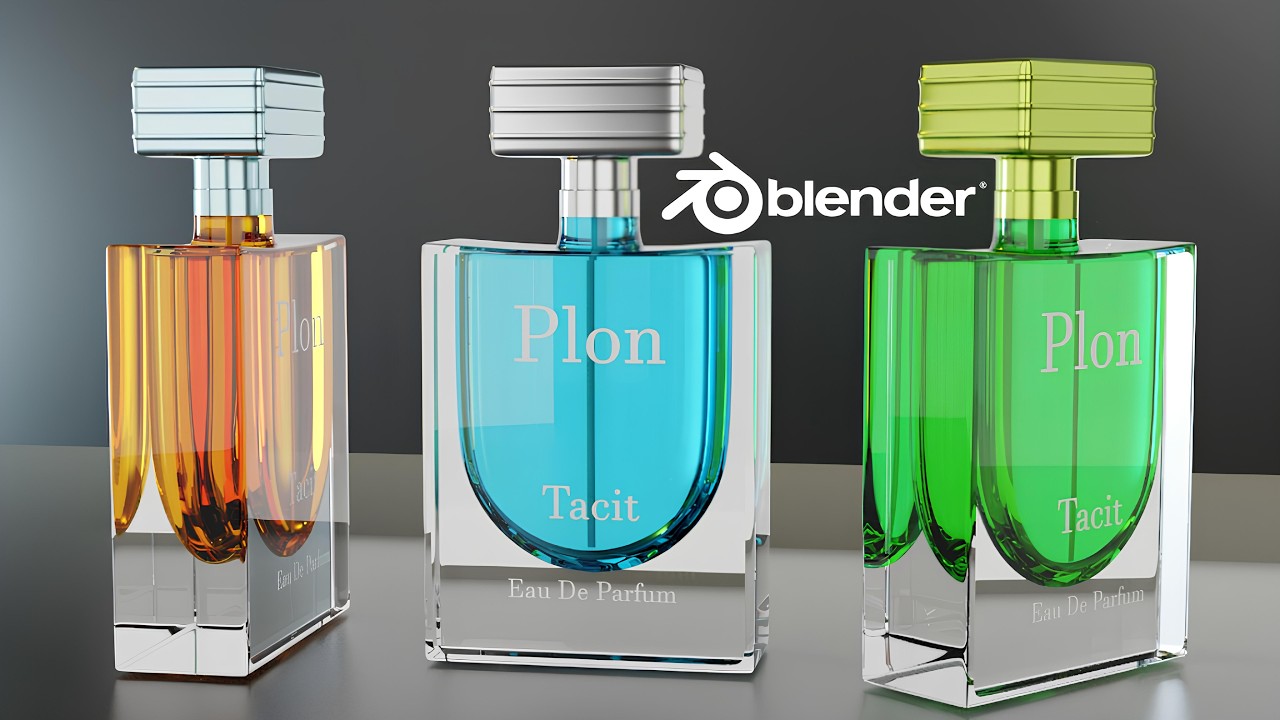 How to Model a Realistic Perfume Bottle in Blender | Full Tutorial ...