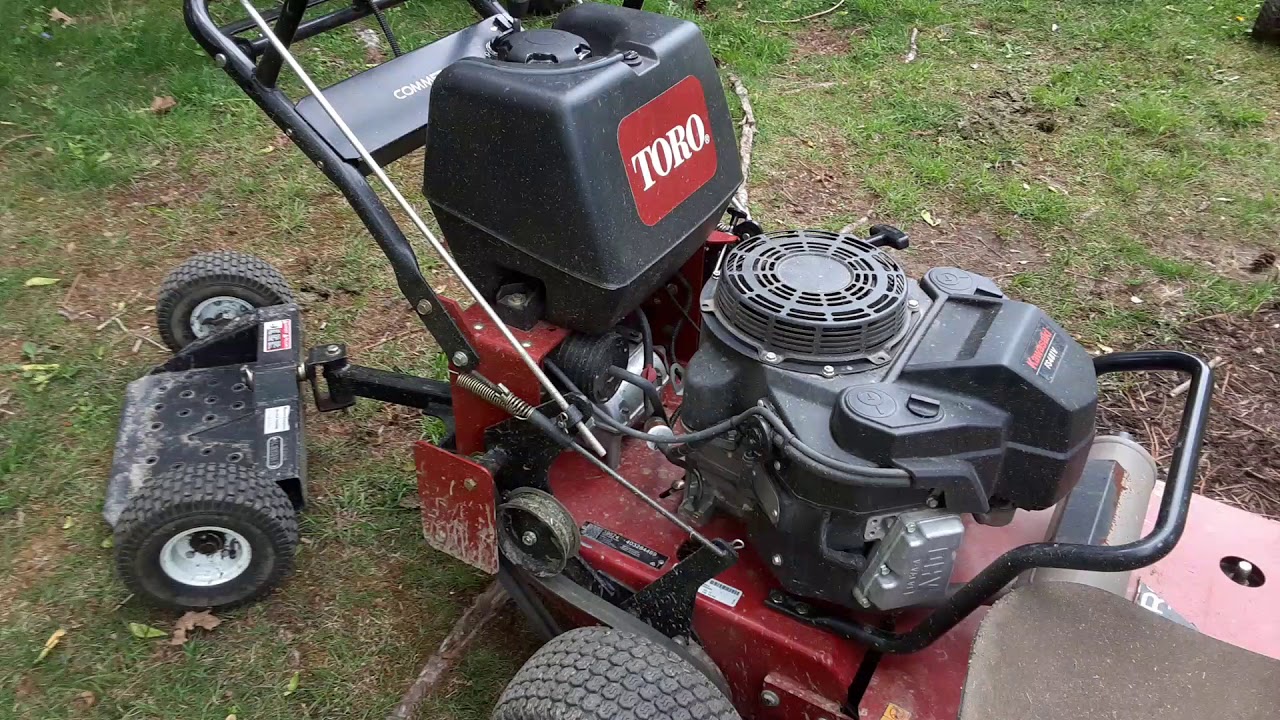 Toro 36" walk behind - YouTube