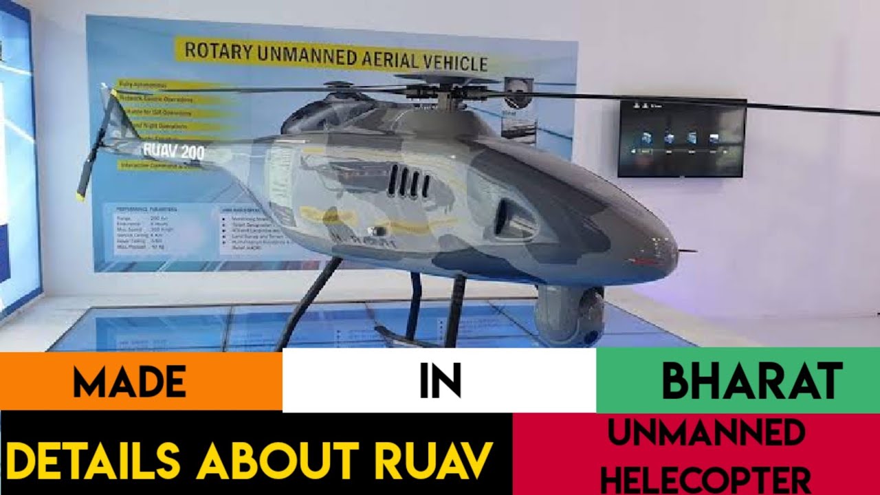 India's First Unmanned HELECOPTER | HAL RUAV Rotatory Wing Unmanned ...