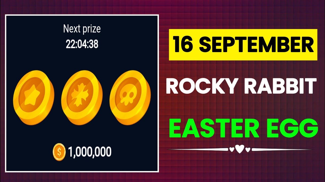 16 September Easter Egg Today 😇 || Rocky Rabbit Easter Egg Today || # ...