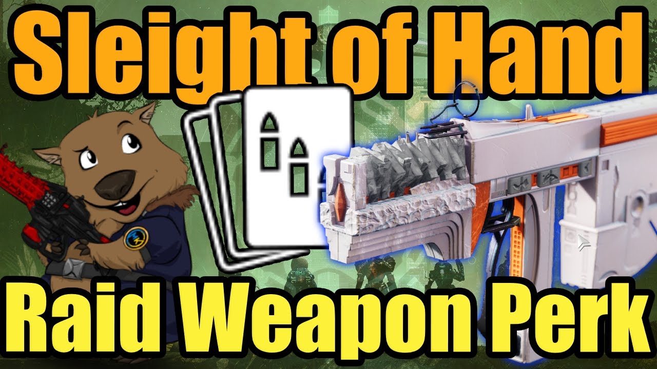 Sleight of hand new weapon perk from Vow of the Disciple raid - Destiny ...