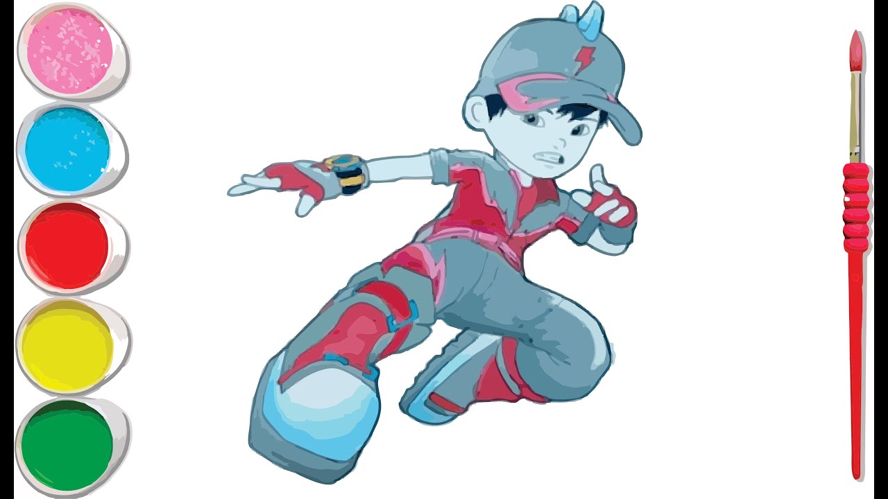 Menggambar dan mewarnai BoBoiBoy Galaxy SORI - BOBOIBOY kuasa Petir ...