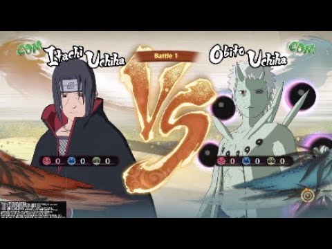 Naruto Shippuden Ninja Storm 4 : Itachi vs Six Paths Obito (CPU vs CPU ...