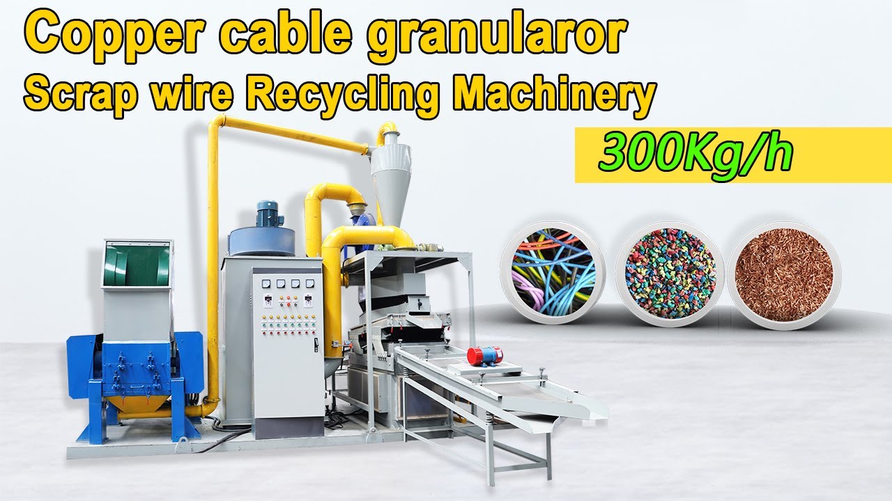 300kg/h Copper Cable Granulator: The Future of Copper Recycling - YouTube