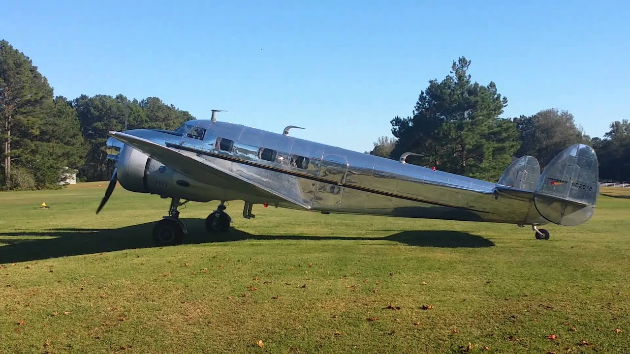 Joseph Shepherd's Lockheed 12 Start Up&Pre Flight - YouTube