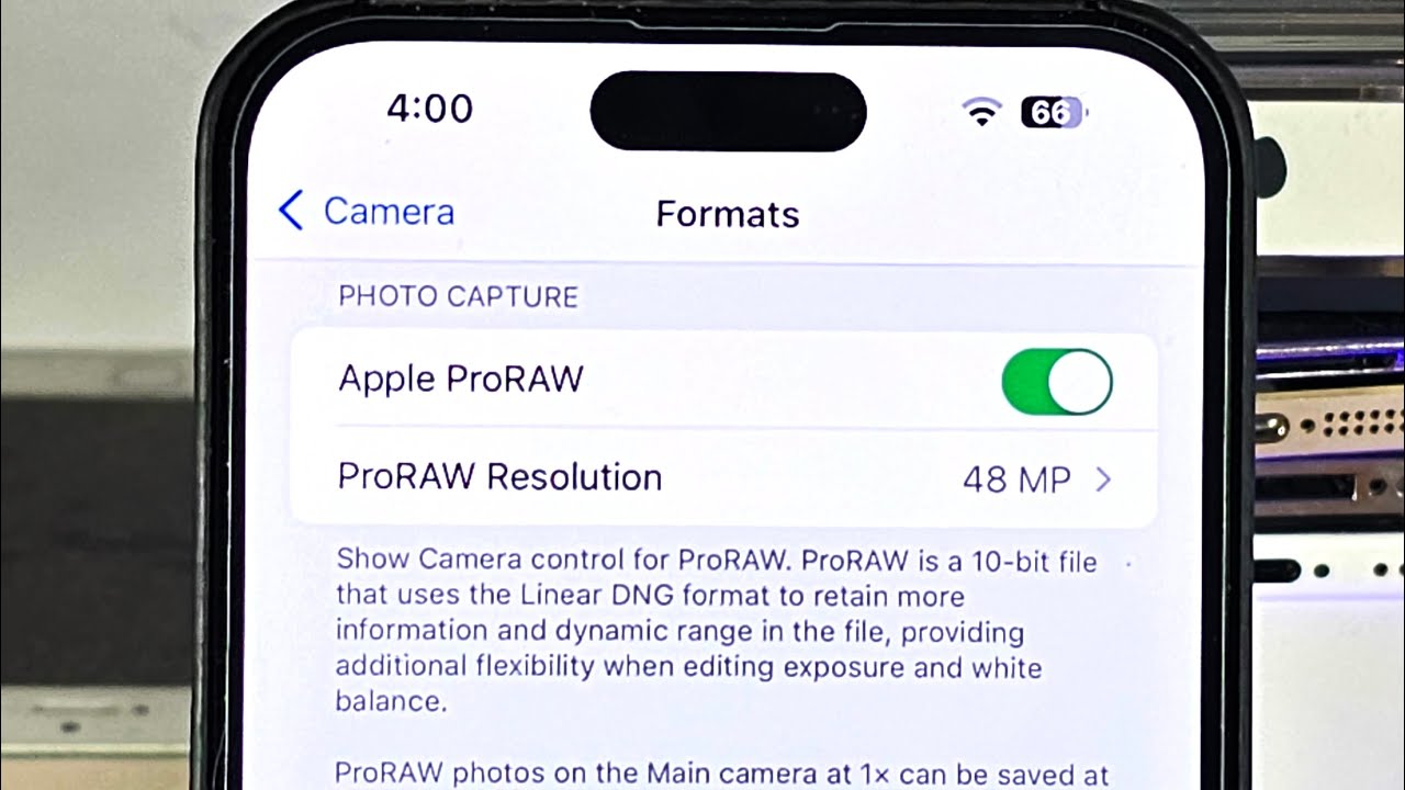 How to Enable ProRAW on iPhone - YouTube