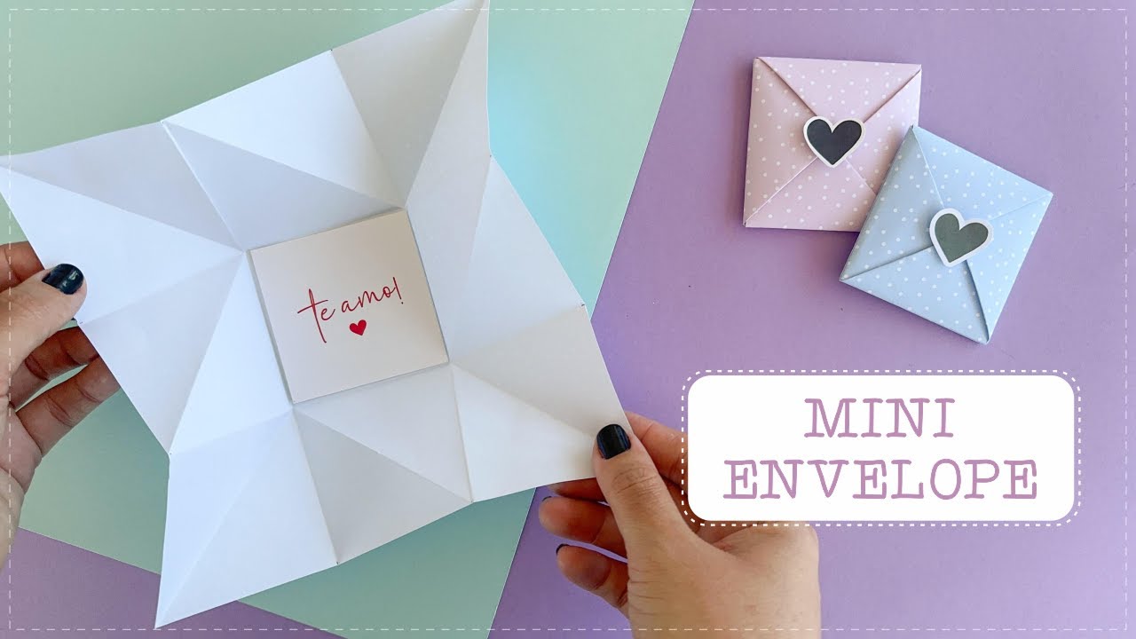 MINI ENVELOPINHO | COMO FAZER? - YouTube