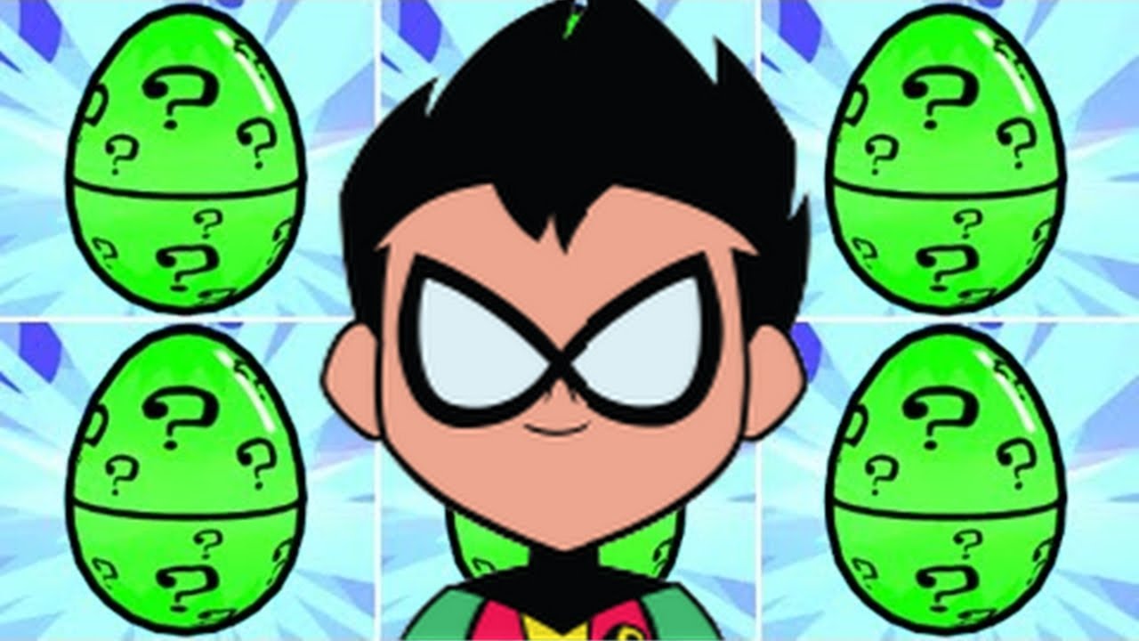 Teen Titans Go Figure Riddler Egg Opening Part 5 (TEEN TITANS GO GAME ...