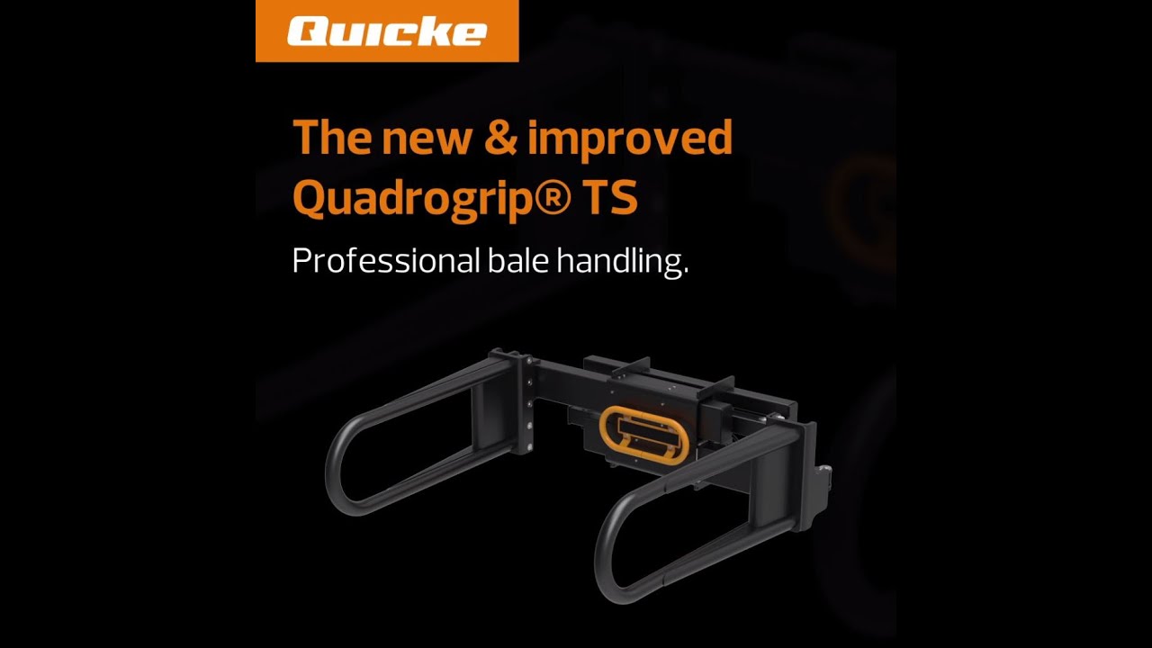 The NEW Quadrogrip TS: Professional bale handling from Quicke! - YouTube